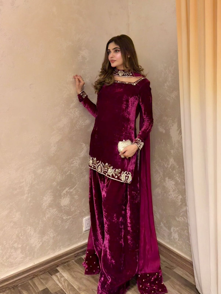 Amethyst Velvet-Suit – House Of Niav